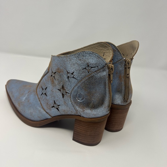 Costa | Shoes | Costa Light Blue Metallic Star Ankle Boots | Poshmark